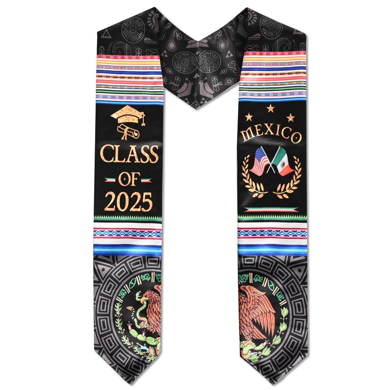 Mexican and Flag Graduation Stole 2025 V Shape Sash Gifts - TikTok Shop