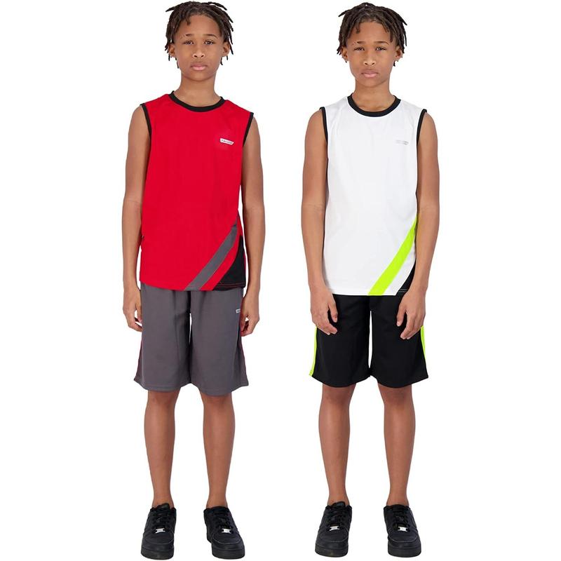 4- Boys Basketball Shorts and Athletic Shirt Tank Top Jersey - TikTok Shop