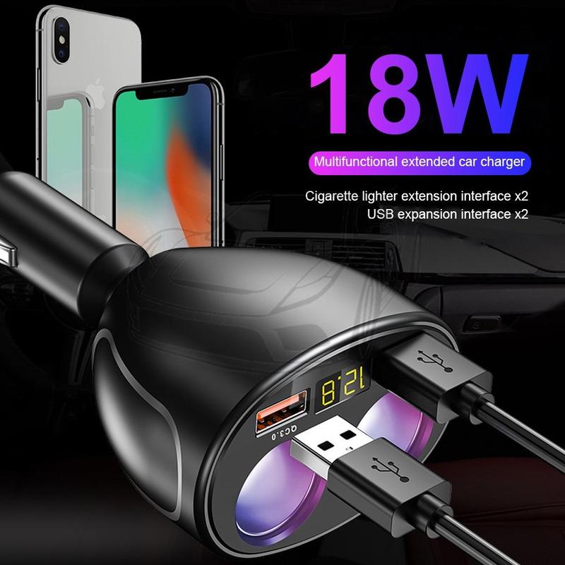 2024 New+COD+spot stocks Car USB charger super charging 3.1A+QC3.0 ...