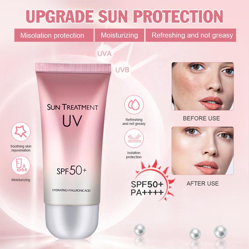 Sunblock SPF50 + Pelindung Matahari, Pelindung Muka dan Krim - TikTok ...