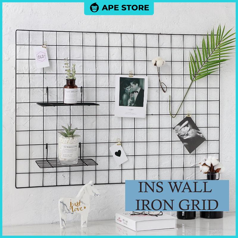 INS WALL IRON GRID MULTIFUNCTION WALL PALETTE PHOTO DISPLAY WALL ...