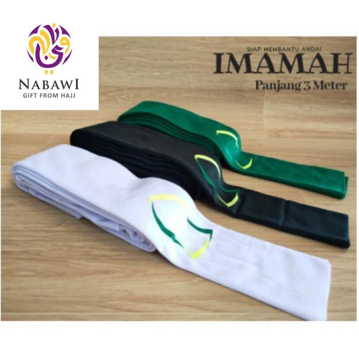Jual Sorban Imamah 3 Meter Logo - Putih - Kota Surabaya - Nabawi Oleh ...