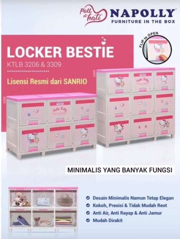 Lemari Plastik Locker Box Karakter Napolly - Shop | Tokopedia