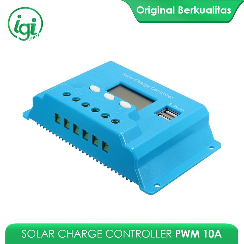 SOLAR CHARGE CONTROLLER PWM 10A / KONTROLLER SOLAR PANEL 12V/24V - Shop ...