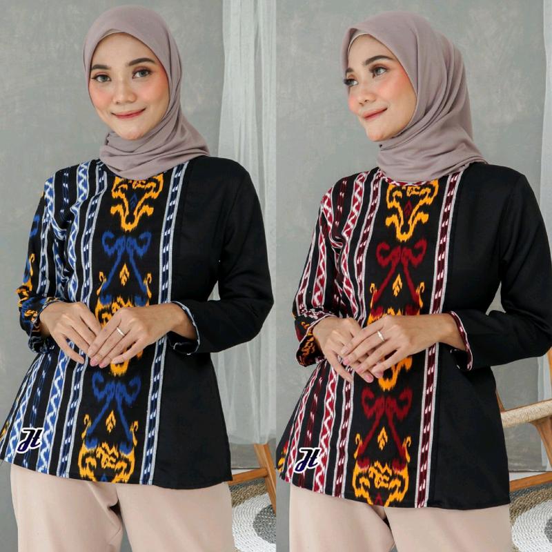 Batik Kombinasi Fashion Cewek Manis Songket Kantor Katun Wanita - Shop ...