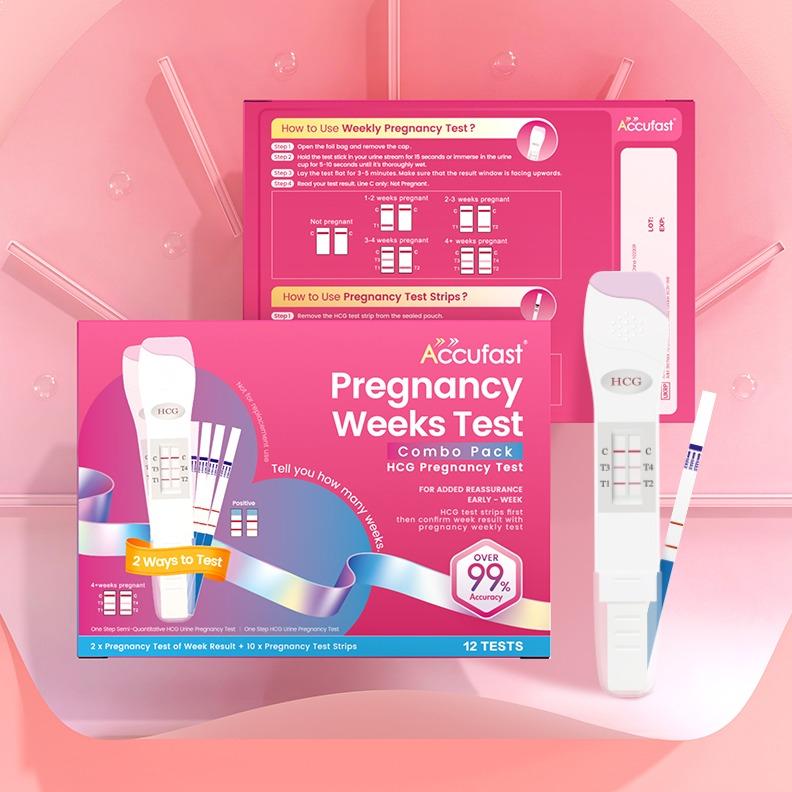 ACCUFAST Weeks Pregnancy Test Kit Urine Test 12Pcs Early Pregnancy ...