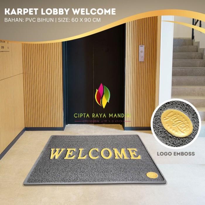 Promo Keset Karpet PVC Mie / Keset Lobby Keset Bihun Motif WELCOME ...