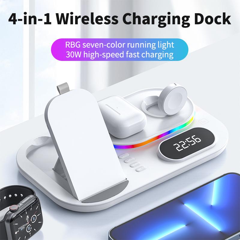 New 30W wireless charging station fast charger magnetic phon - TikTok ...