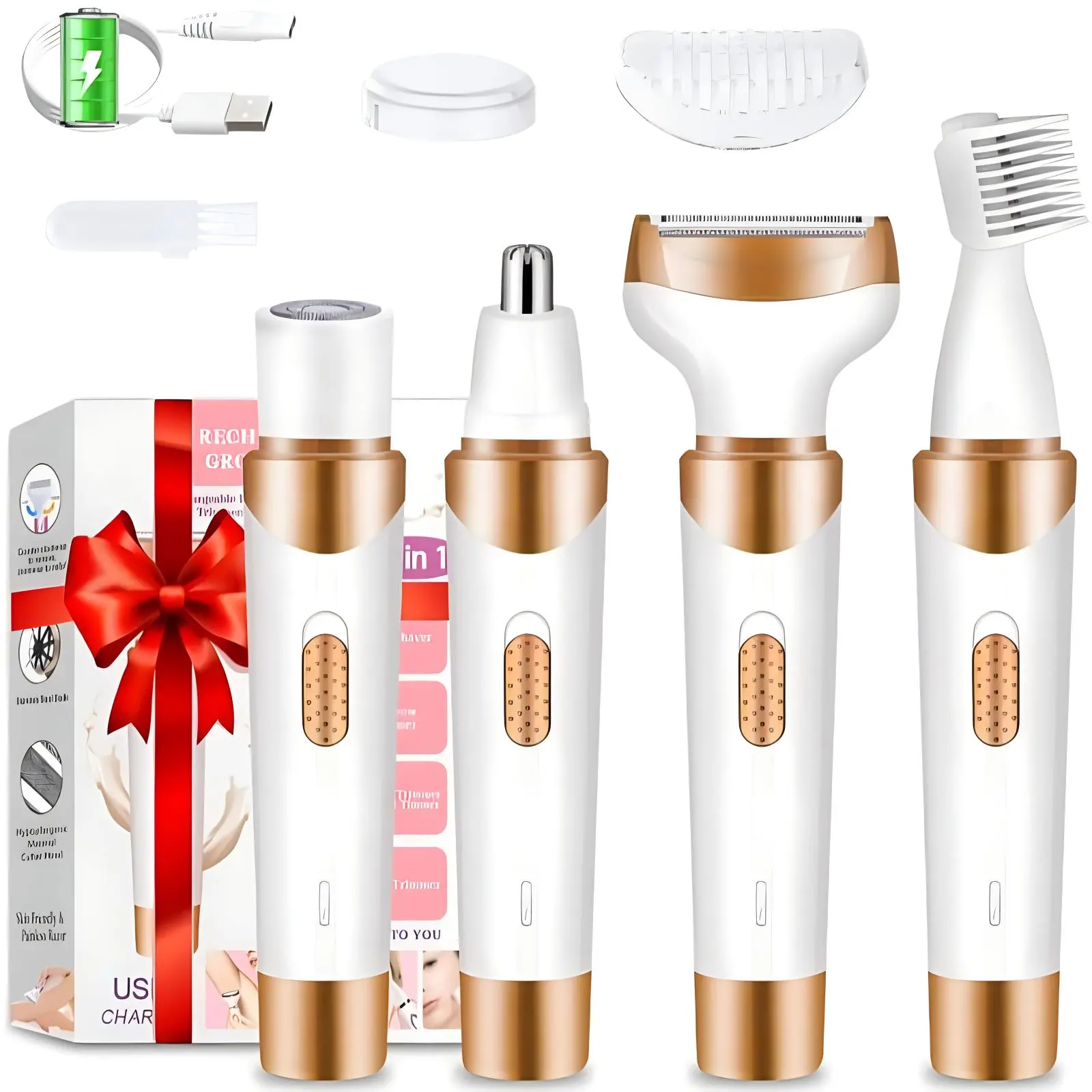 Professional 4 in 1 Hair Trimmer Kit, 1 Set Rechargeable Hai - TikTok Shop