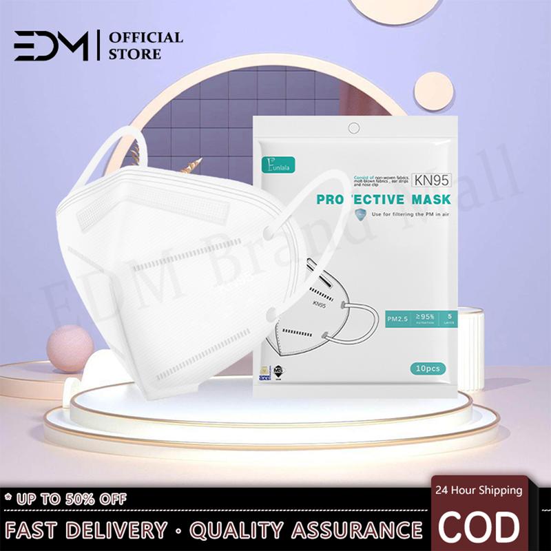 EDM KN95 Mask Original 50PCS Fda Approved White Mask 5Ply Medical ...