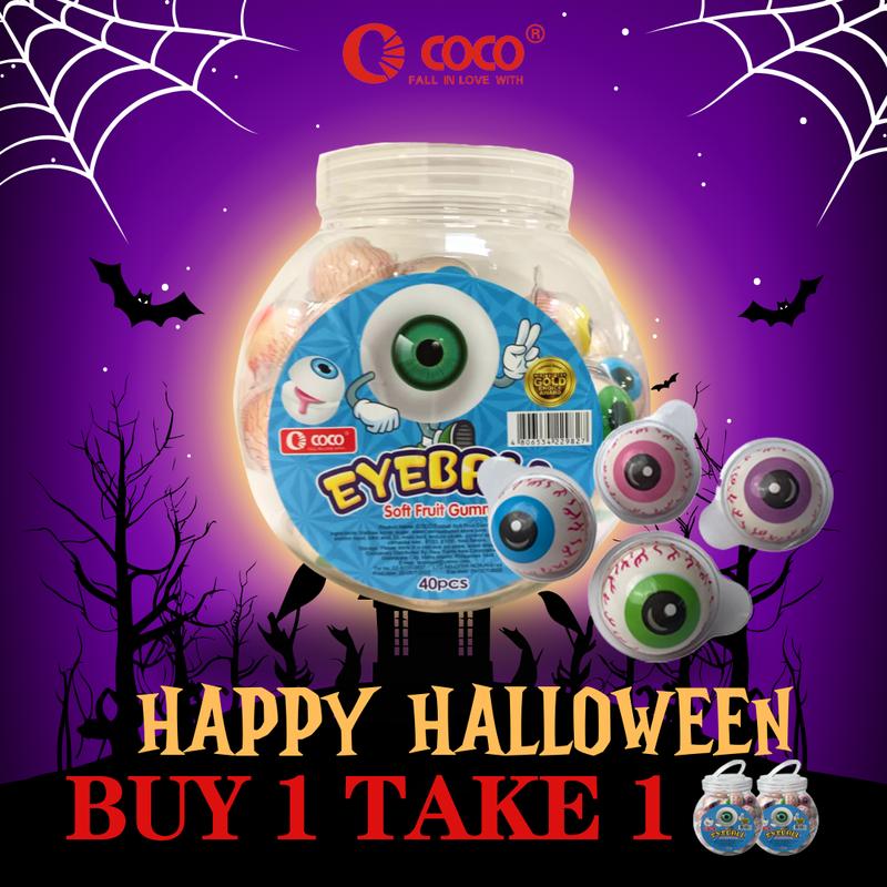 【BUY 1 TAKE 1】COCO eyeball soft fruit candy HALLOWEEN candy Prank - TikTok Shop Philippines