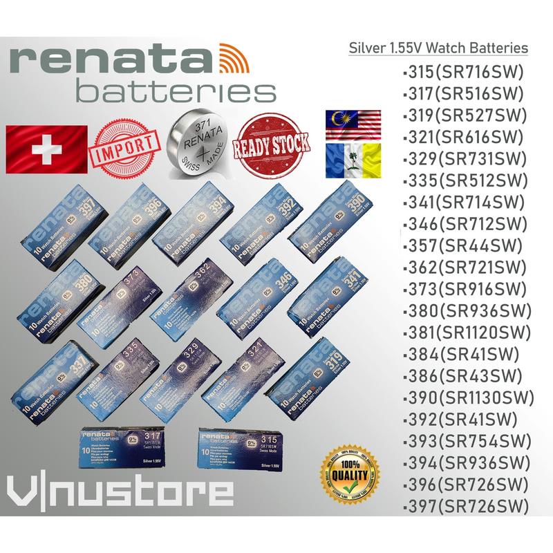 RENATA • Swiss Watch Battery • 315 317 319 321 329 335 341 346 - TikTok ...