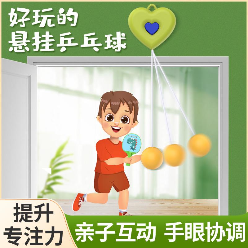 Jurulatih Pingpong Gantung Cinta, untuk Kanak-kanak, Mainan Latihan ...