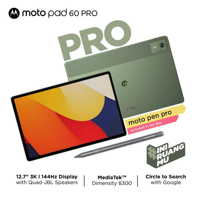 Promo TABLET MOTOROLA MOTOPAD 60 PRO MEDIATEK DIMENSITY 8300 8GB 256GB ...