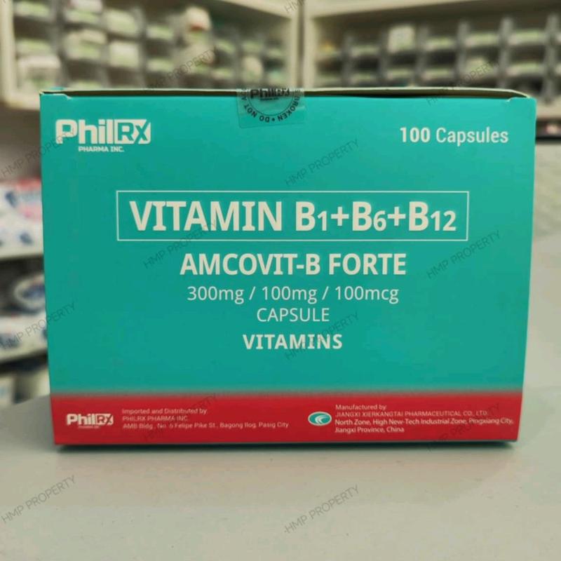 AMCOVIT - B FORTE CAPSULE B - COMPLEX PER BOX ONLY (NERVE HEALTH ...