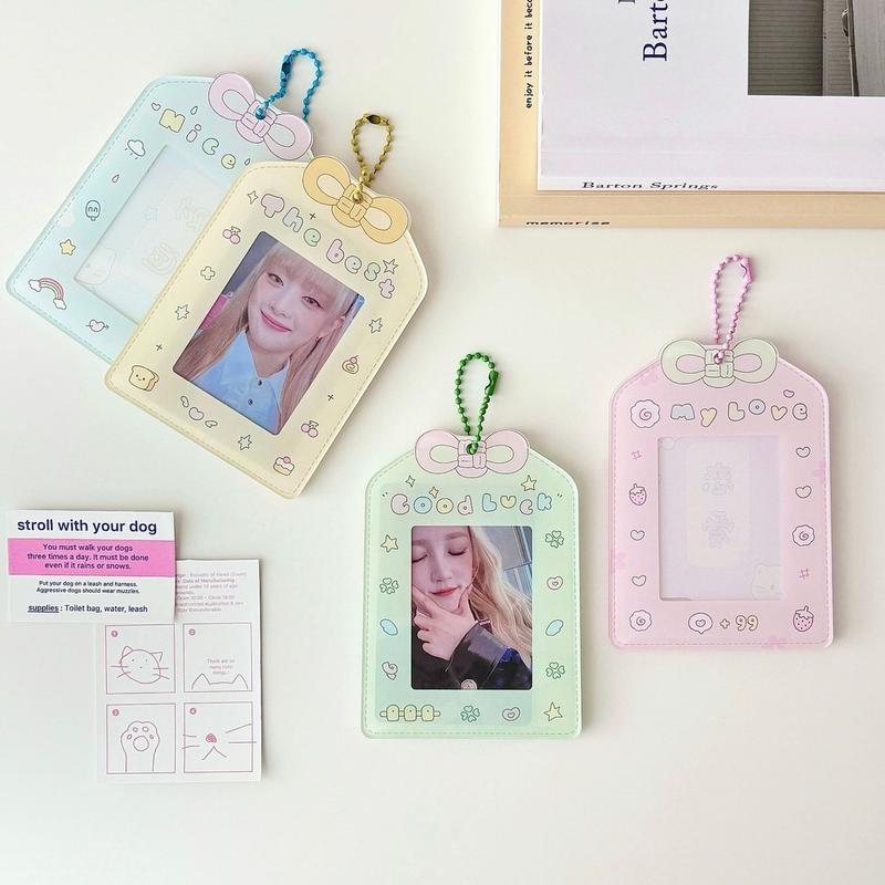 Ins Cute Clover Puppy Cartoon Idol Card Holder 3 Inch Desktop ...