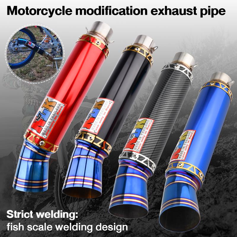 NLK 51mm inlet canister muffler Motorcycle Modified Special Intake ...