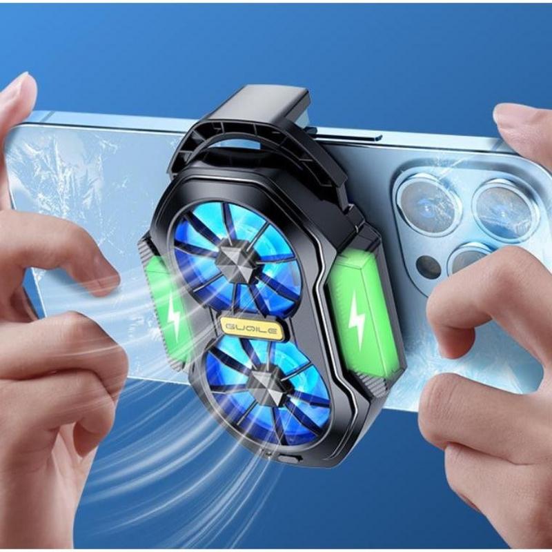 FS01 Dual Fan Rechargeable Mobile Phone Cooler, Long Lasting - TikTok ...