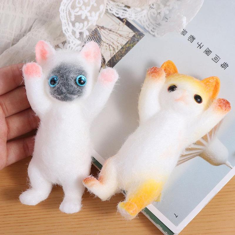 Cute Slow Rebound Cat Doll Squeeze Toy Animal Colorful Simulation ...