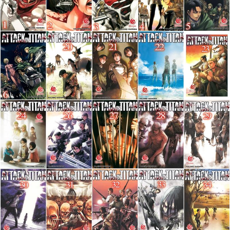 KOMIK : LC Attack on Titan - Hajime Isayama Manga - Shop | Tokopedia