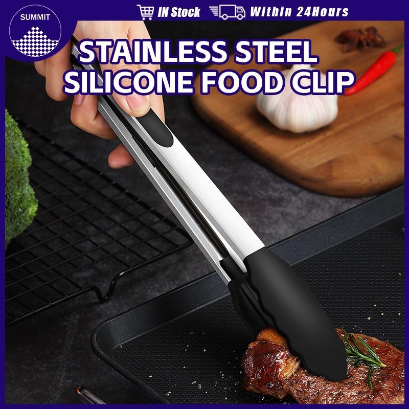 7/9/12inch Silicone BBQ Grill Clamp Kitchen Stainless Steel Food ...