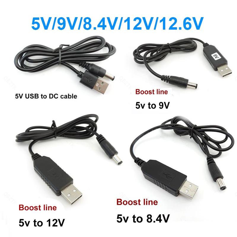 DC 5V to USB 9V 8.4V 12V 12.6V Step UP Module Power Boost Line ...