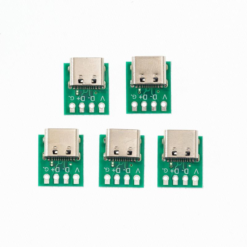 5/1Pcs USB 3.1 Type-C Connector PCB Board Adapter 16P Connector ...