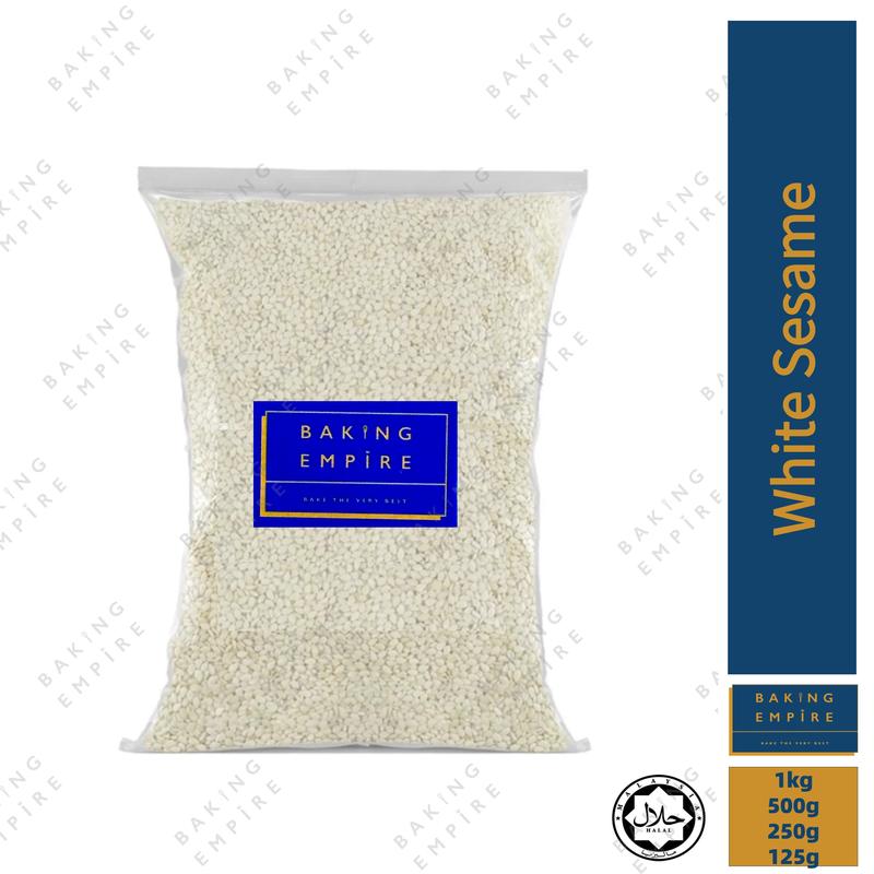 RAW White Sesame Seeds / Bijan Putih 1kg/500g/250g/125g - TikTok Shop ...