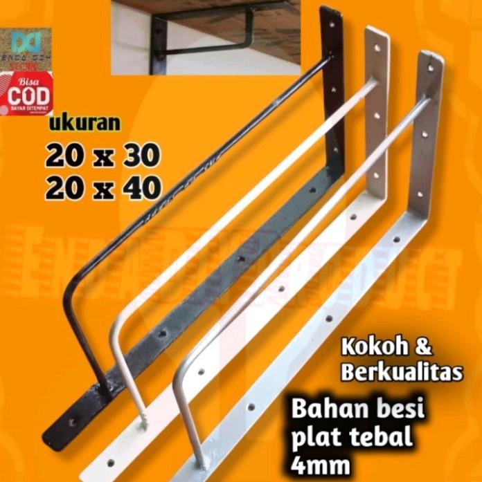 Siku Besi Penyangga Ambalan Rak Dinding - Shop | Tokopedia