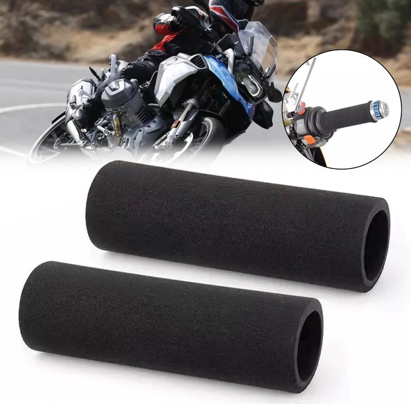 2Pcs Motorcycle Anti-Slip Handlebar Handle Grip Cover Vibration ...