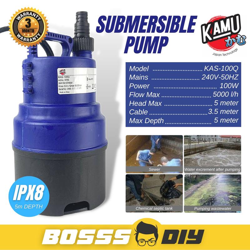 KAMU JAPAN BRAND 100W Submersible Water Pump for Clear Water - TikTok ...