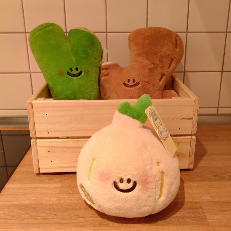 Charming Soft Garlic Onion Ginger Vegetable Plush Toy Kitche - TikTok ...
