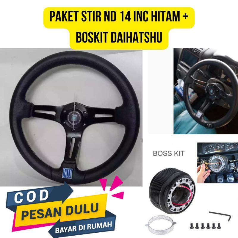 Paket Stir Racing N4RDI Hitam Polos 14 Inc + Boskit Daihatsh - Shop ...