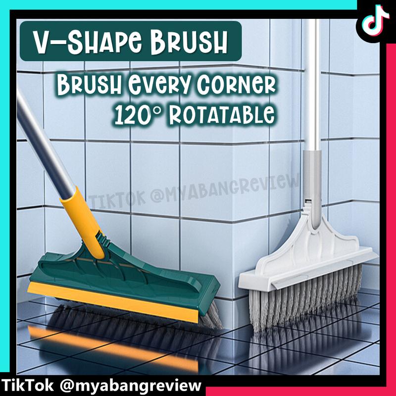 V-Shape Viral Brush in TikTok Magic Broom Penyapu Lantai Floor - TikTok ...