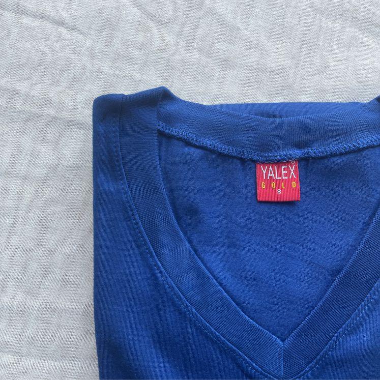 [COD] ROYAL BLUE Yalex V-neck Plain Shirt for Adult XS - 2XL - TikTok ...