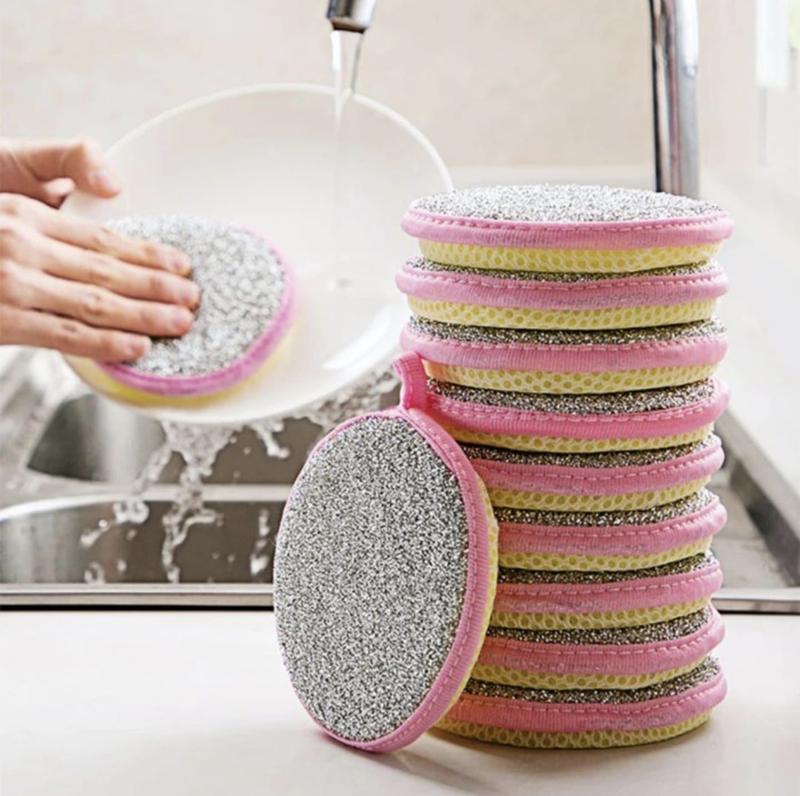 Spons 2 Sisi Spon Cuci Piring 2 in 1 Sponge Serbaguna Kasar Halus ...