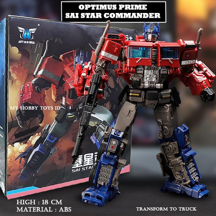 Jual Mainan Anak Laki Laki Aksi Figur Robot Transformers Optimus Prime ...