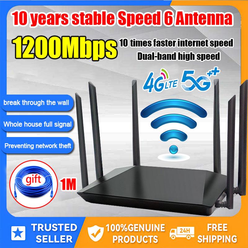 Modem WIFI, Penghala 5g, Rangkaian Tanpa Had, 1200Mbps, Sim Kad ...