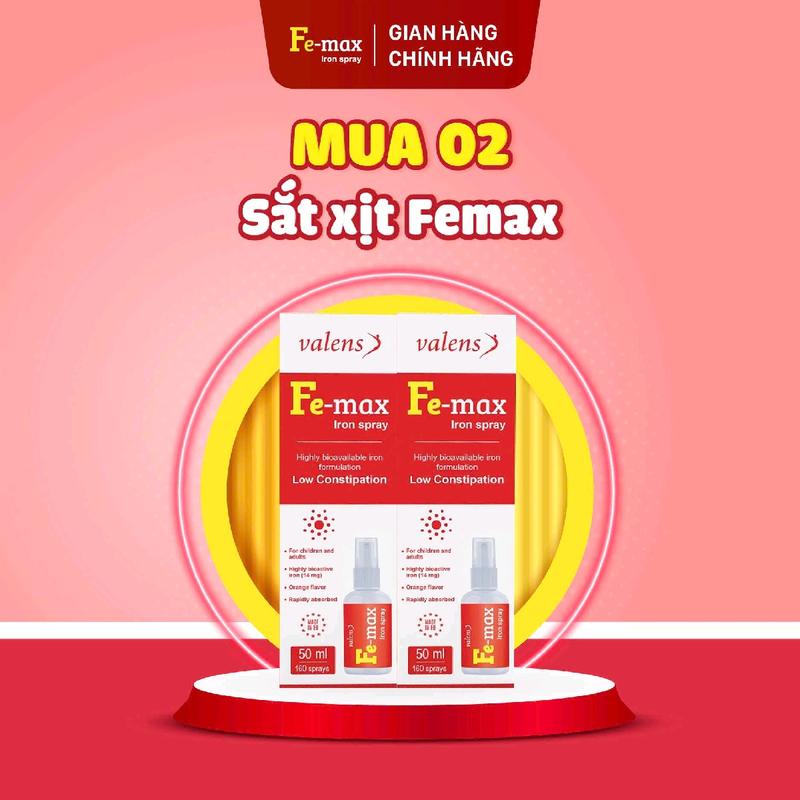 [Quà tặng] Combo 2 lọ Femax dạng xịt bổ sung sắt cho Trẻ em - TikTok ...
