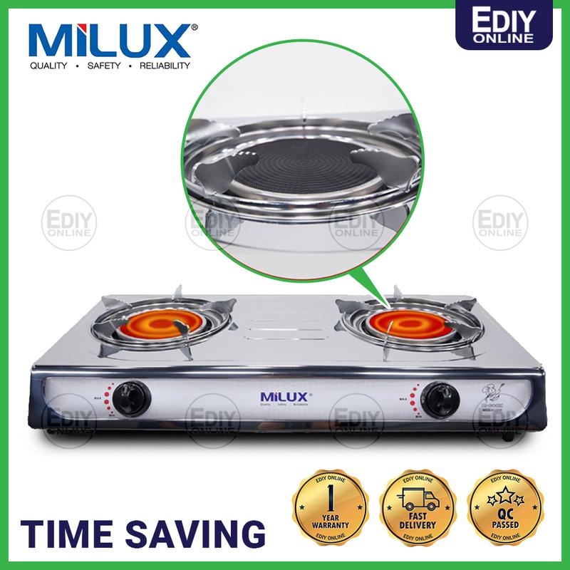MILUX INFRARED GAS COOKER MSS-81221R MSS-8122IR (Gas & Time saving ...