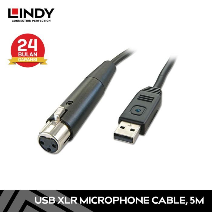 Promo LINDY Kabel USB to XLR Female Microphone Cable Audio Connector ...