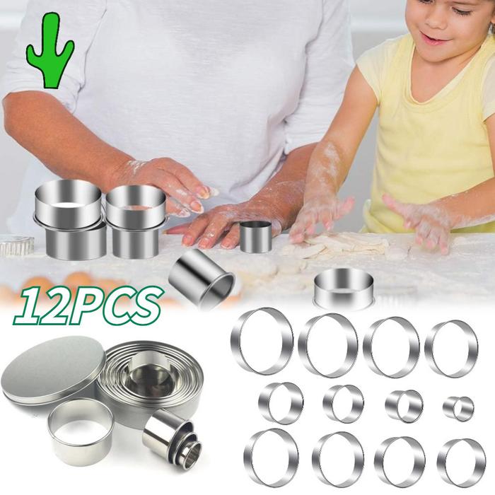 Promo 12 In 1 Set Cetakan Kue Biskuit Cookie Cutter Baking Mold ...