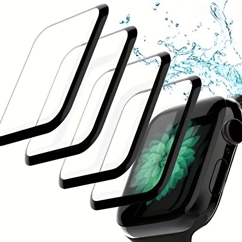 4-in-1 HD Glass Smart Watch Screen Protector Set, 1 Set Including ...