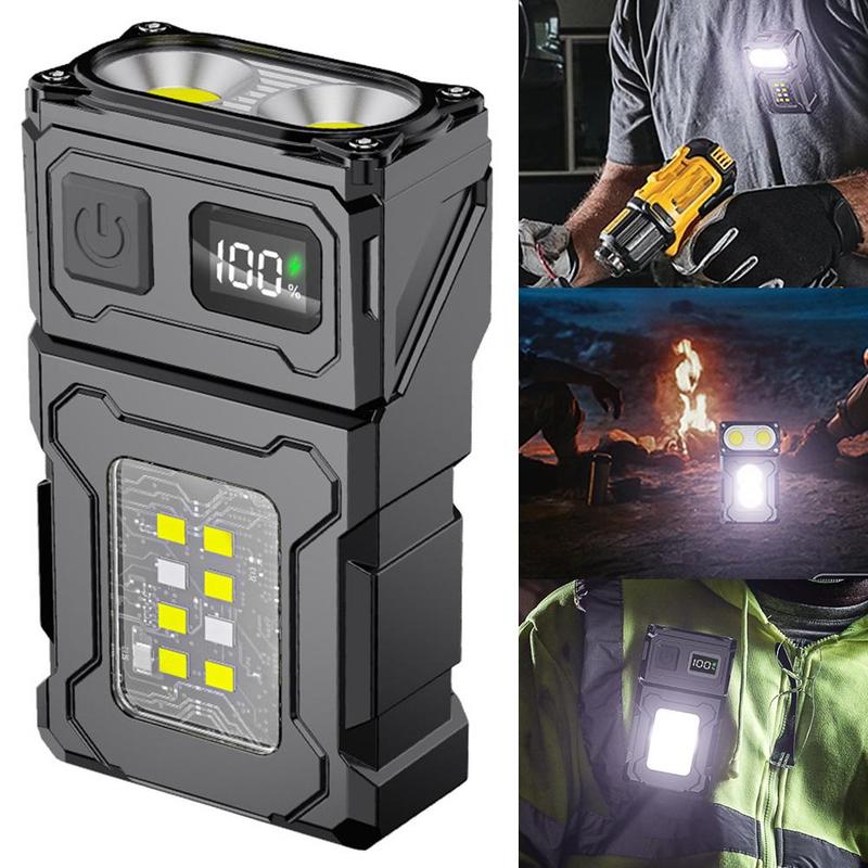 1200mAh Mini LED Strong Light Flashlight With COB Side Light - TikTok ...