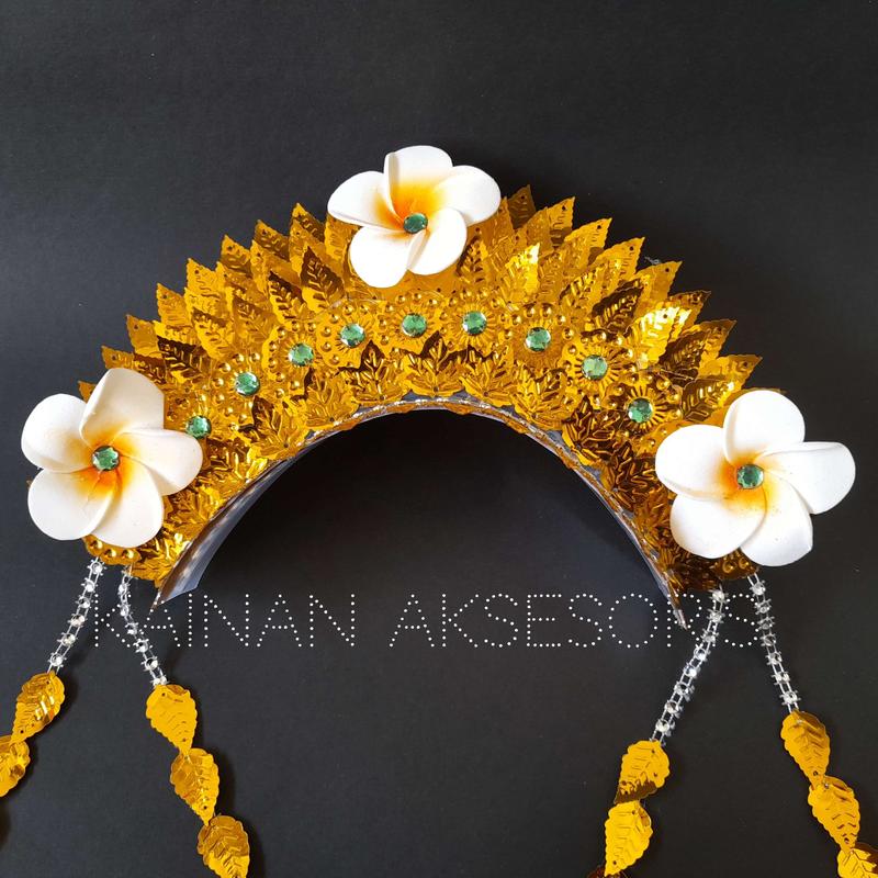 (TOP) Mahkota Sunting Bunga Bali / Mahkota adat tarian penta - Shop ...