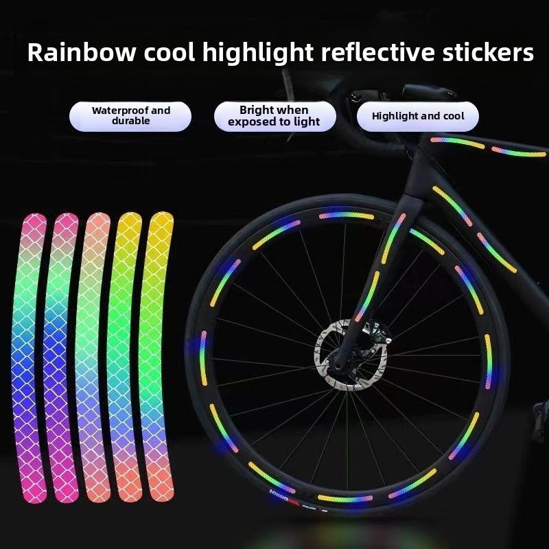 Bicycle Reflective Stickers Night Riding Reflective Stickers Reflective ...