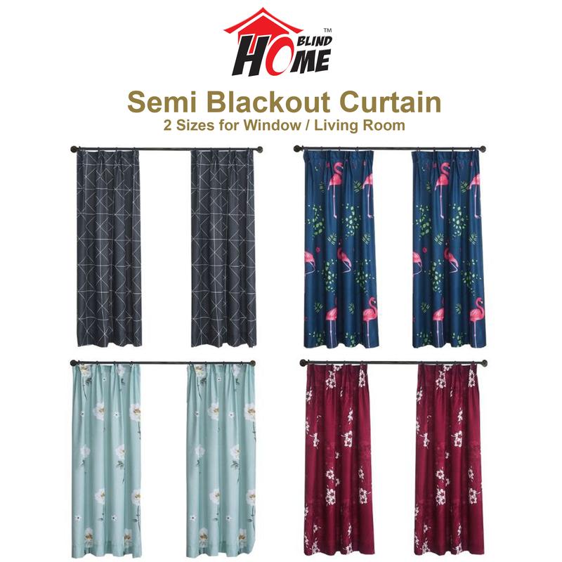 HOMEBLIND Langsir COTTON & Modern Design Hook Rod Cangkuk / Pattern ...