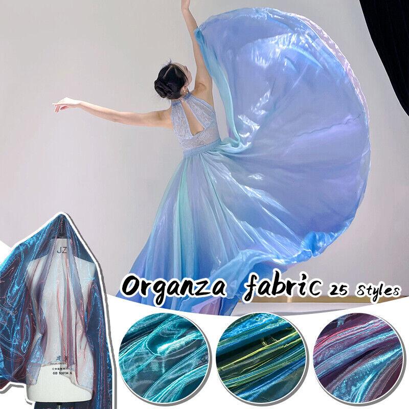 Lase Gradient Fabric Polyester 50*150cm Shiny Fabric for Diy - TikTok ...