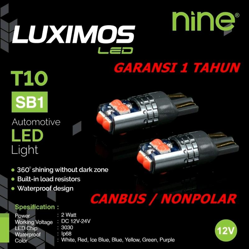 SATU Set LAMPU LED T10 6 MATA LUXIMOS SB1 9NINE BISA UNTUK SEIN - Shop ...