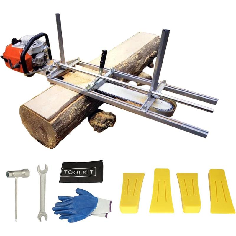 Portable Chainsaw Mill 36 Inchs Rail Mill Guide System - TikTok Shop